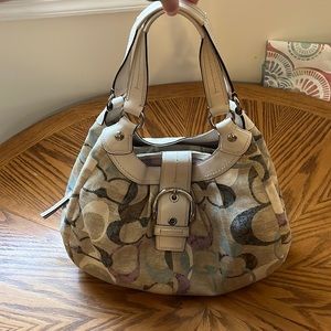 Coach | Bags | Coach Lynn Soho Linen Style Hobo Shoulder Bag Signature ...